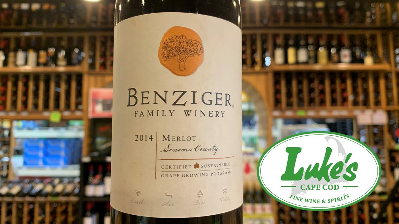 Benziger Merlot 2017 ~ Luke's of Cape Cod - YouTube