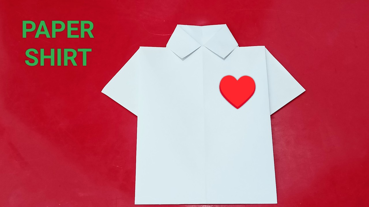 How to Make Paper Shirt | Origami T Shirt | Easy Paper Crafts Tutorial ...
