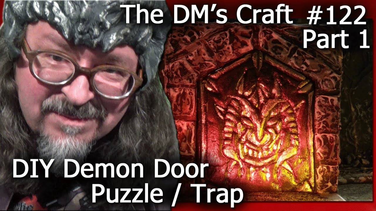 DEMON DOOR Riddle/Trap Miniature Terrain (DM's Craft #122/Part1) - YouTube