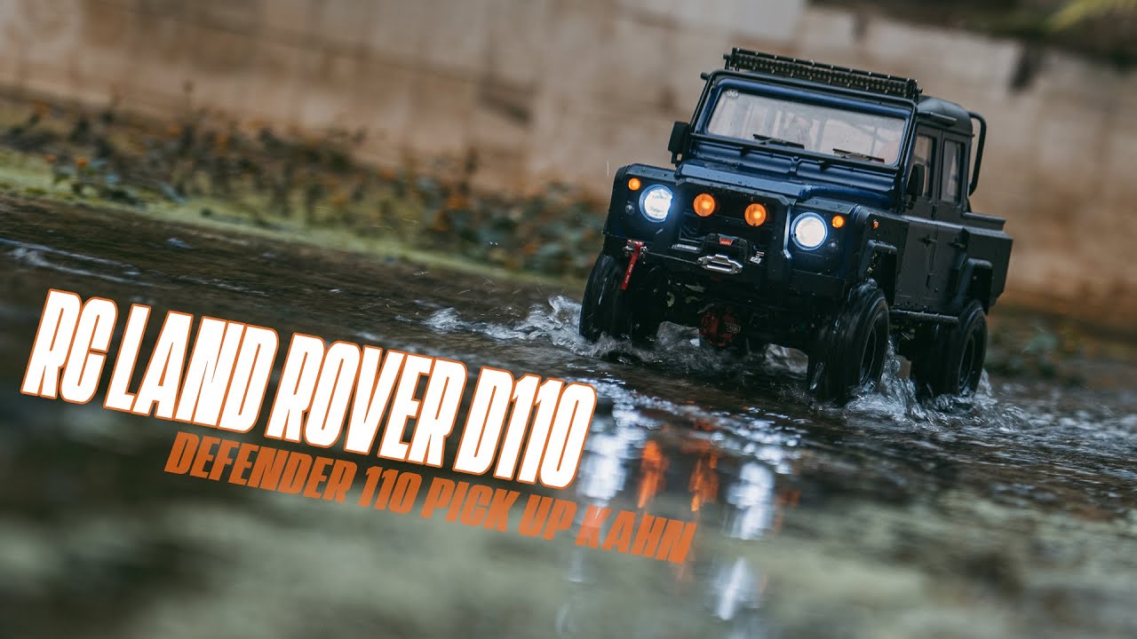 E3S-RC LAND ROVER Defender 110 Pick Up Kahn / DRIVING IN THE PARK ...