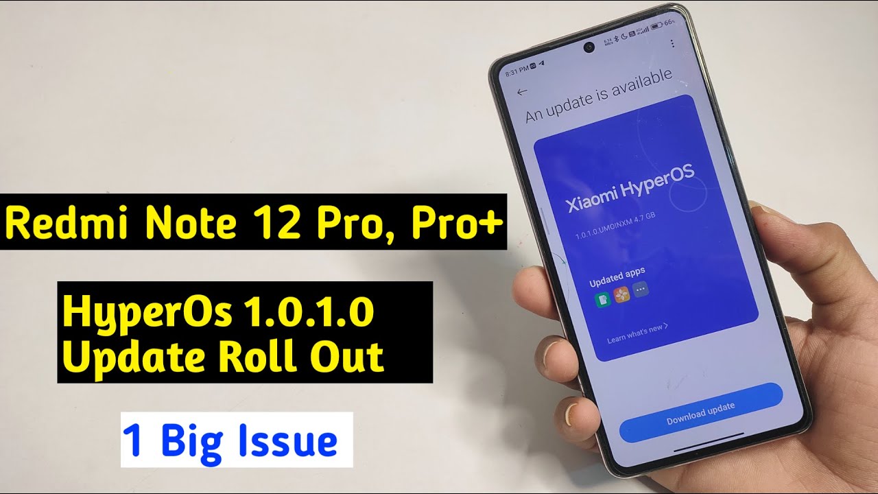 Redmi Note 12 Pro HyperOs 1.0.1.0 Update Rolling Out | Redmi Note 12 ...