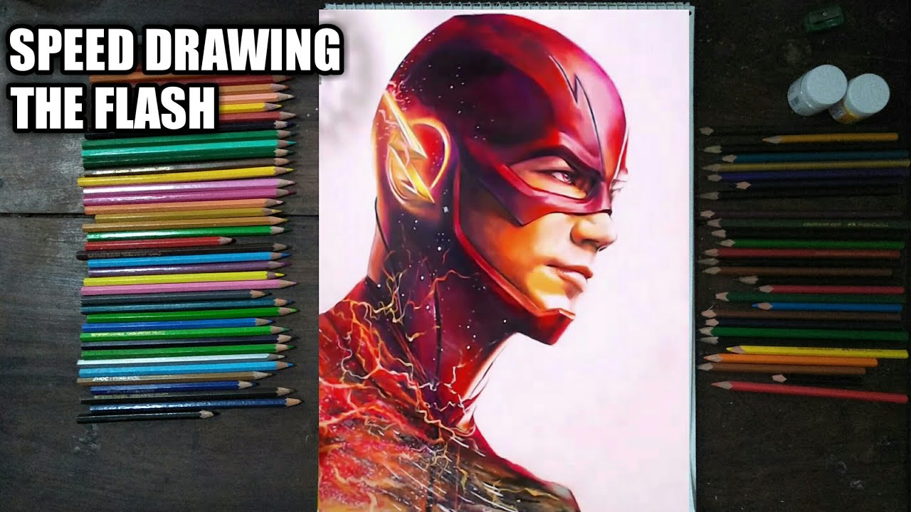 Speed Drawing : The Flash | Barry Allen | DC - YouTube