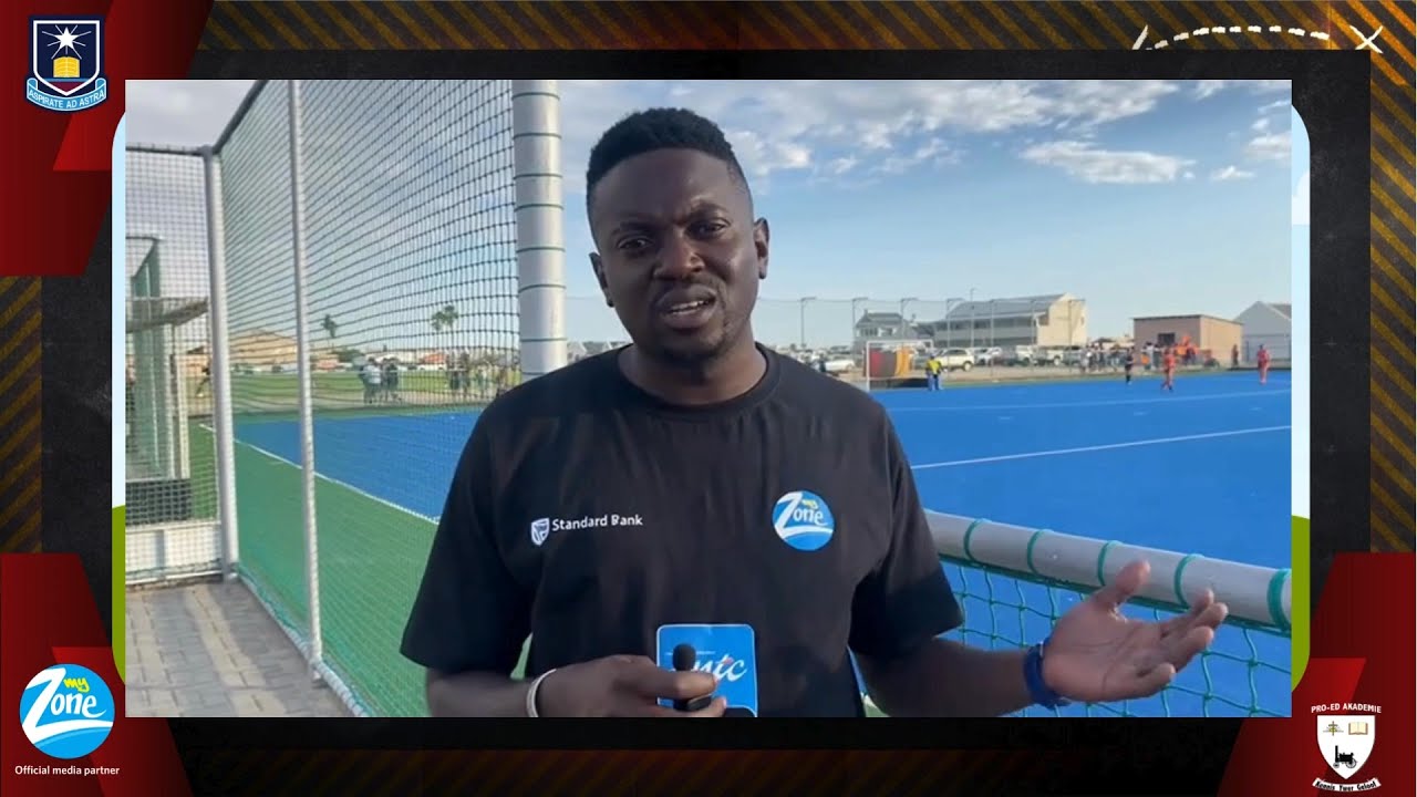 The U/19 male Hockey game is about to commence between Pro Ed Academy ...