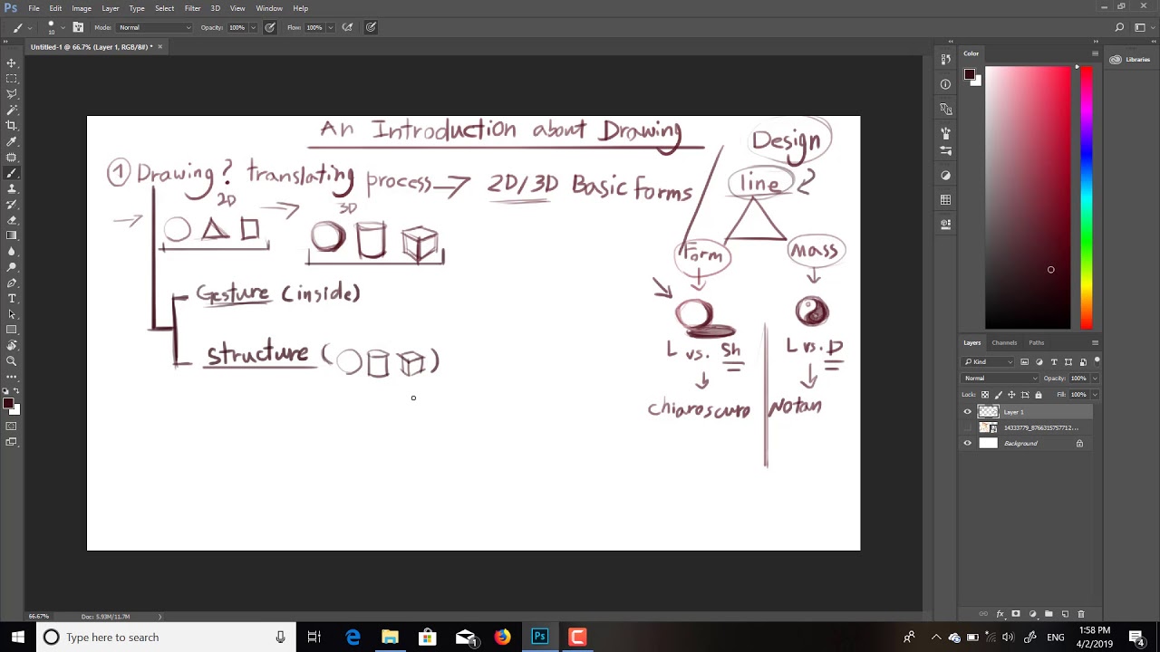 An introduction about drawing - YouTube
