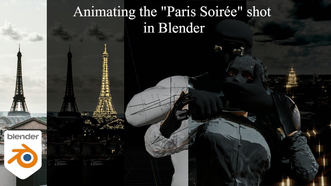 Making of the "Paris Soirée" animation #b3d - YouTube