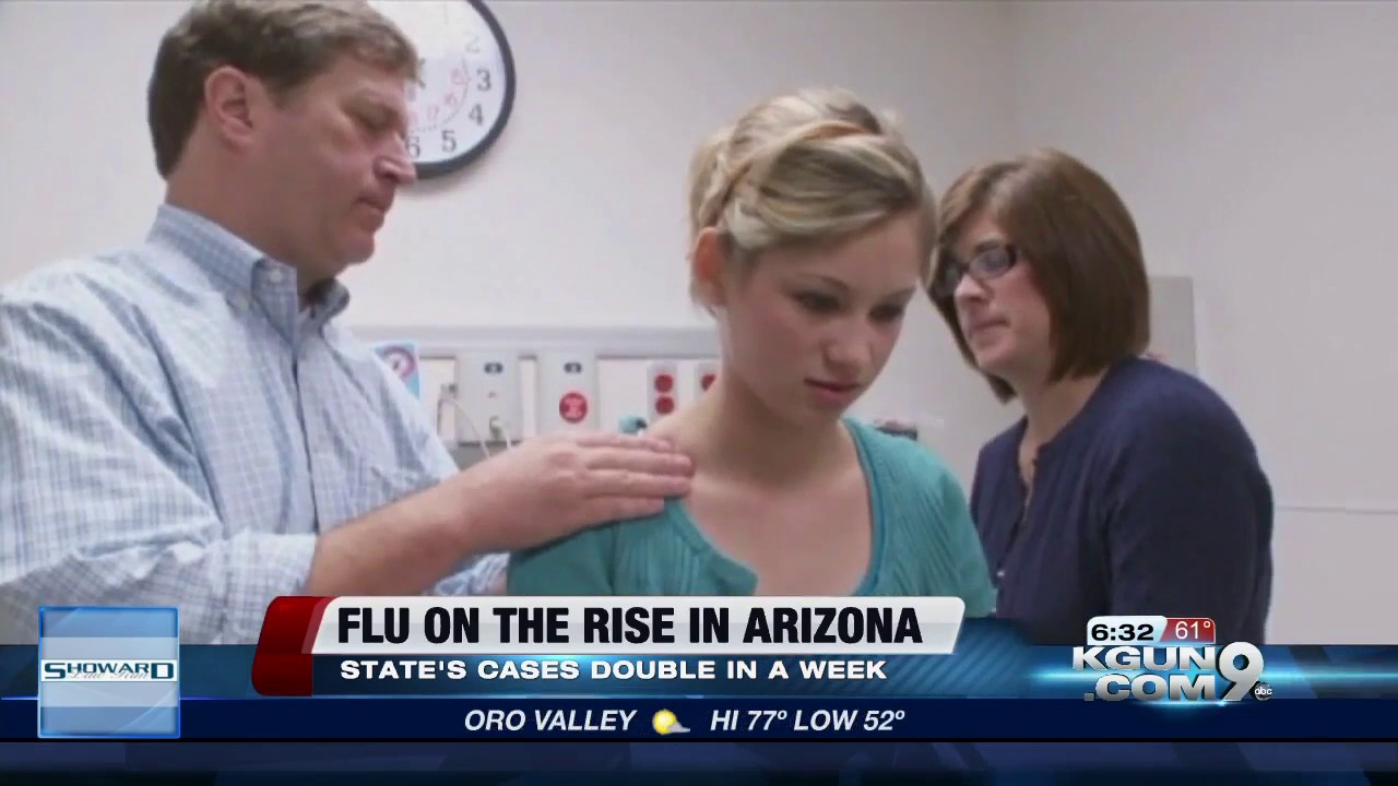 Flu cases on the rise in Arizona this month - YouTube