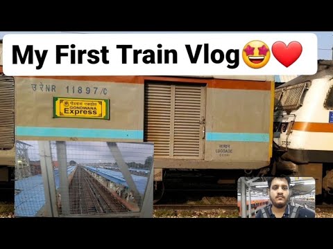 My first train vlog 🤩😎 | train journey gondwana express | the bindass ...