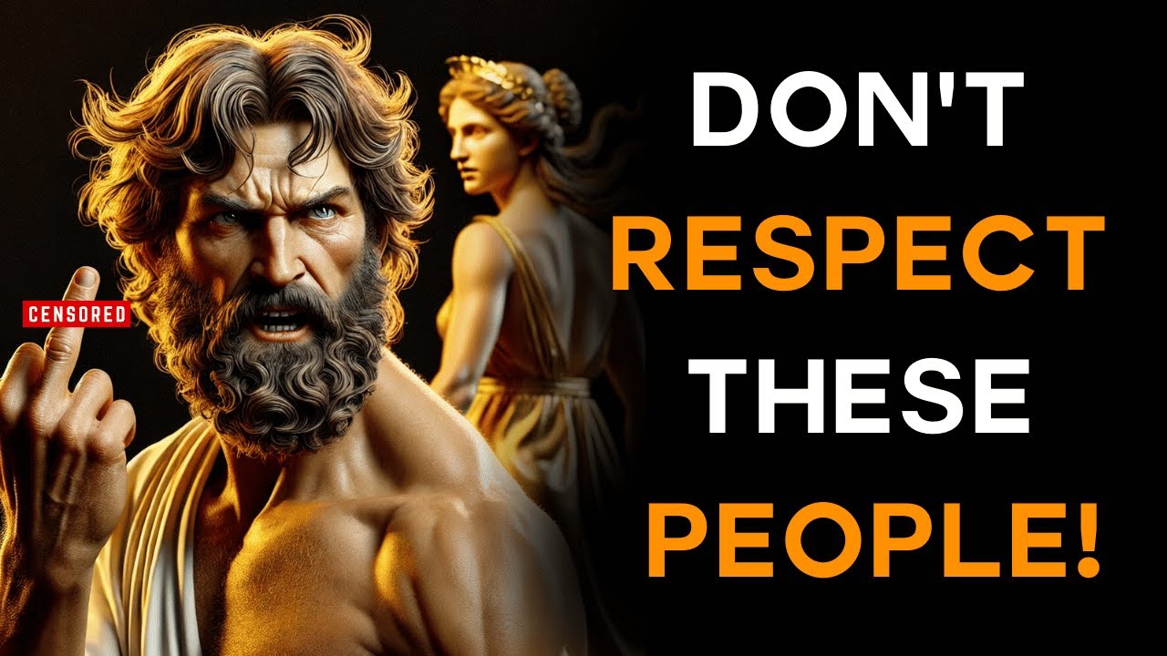 DO NOT RESPECT PEOPLE WHO DO THESE 6 THINGS | STOICISM - YouTube