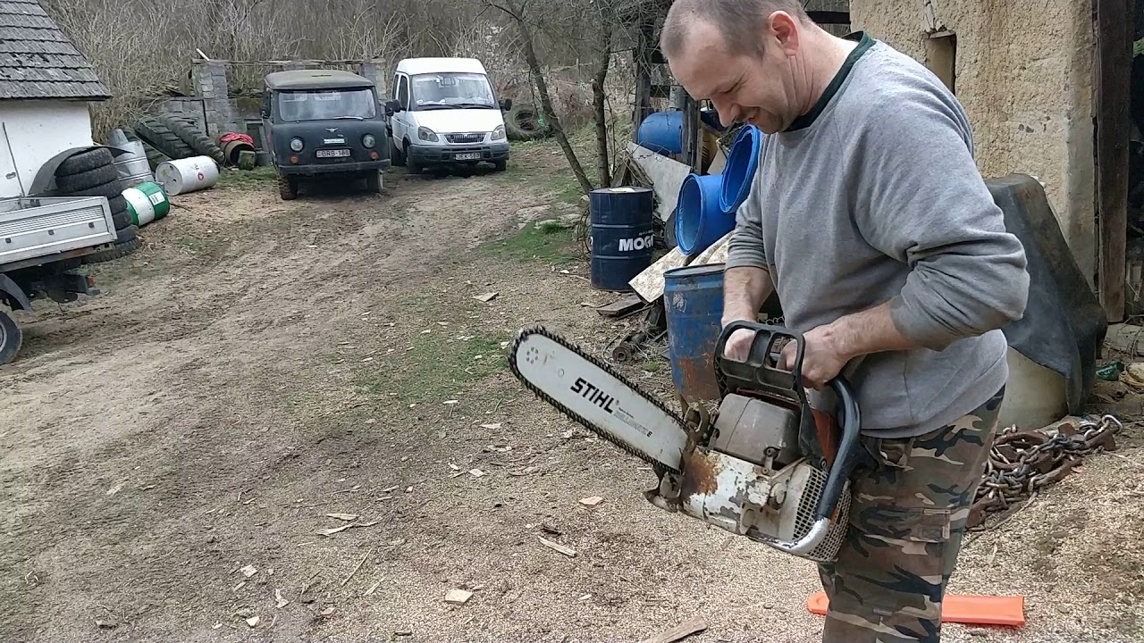 Stihl Ms 880 , a szörnyeteg , first look , first start . - YouTube