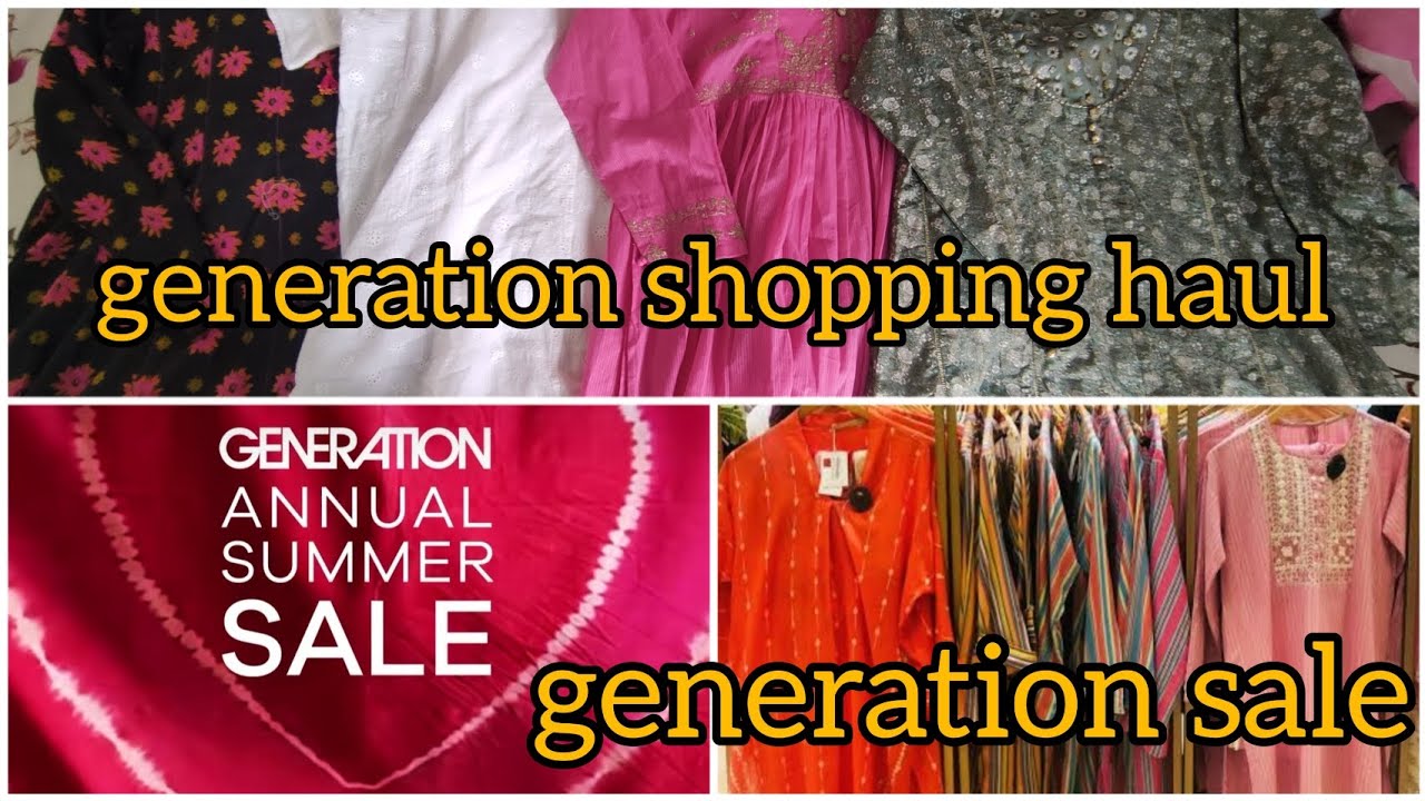 generation sale UpTo 60% || my generation shopping haul || mini vlog ...