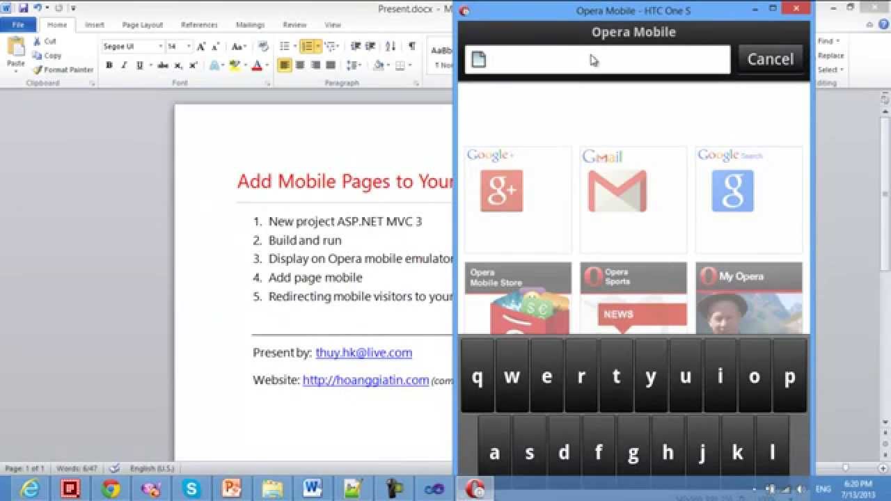 Add page mobile to your project asp .net mvc 3 - YouTube