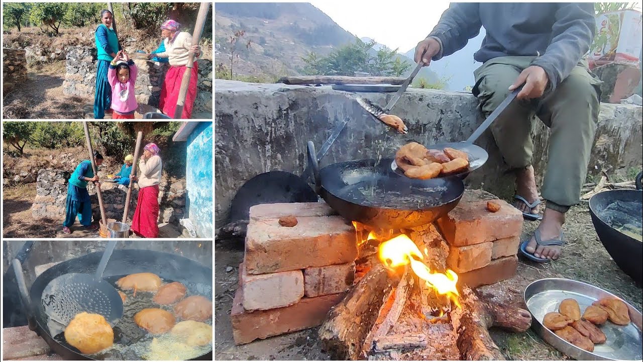 पहाड़ी कल्यो अरसे (पिट्ठू) | pahadi sweet | full recipe | pahadi ...