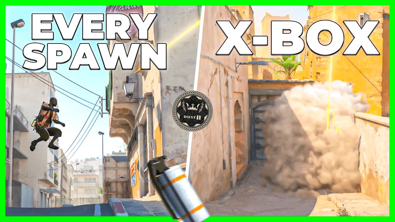 XBox Smoke From Every Spawn Dust 2 CS2 - YouTube