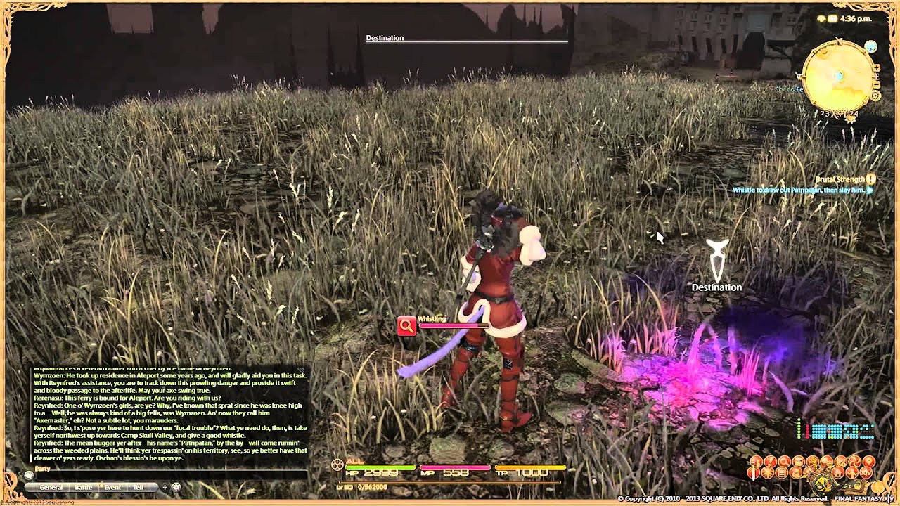 Final Fantasy XIV A Realm Reborn - Marauder Lv15 Quest - Brutal ...
