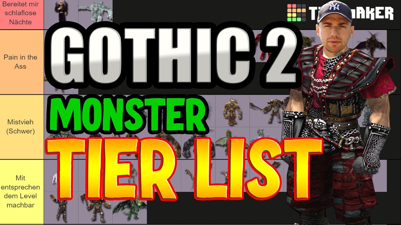GOTHIC 2 - MONSTER TIER LIST - YouTube