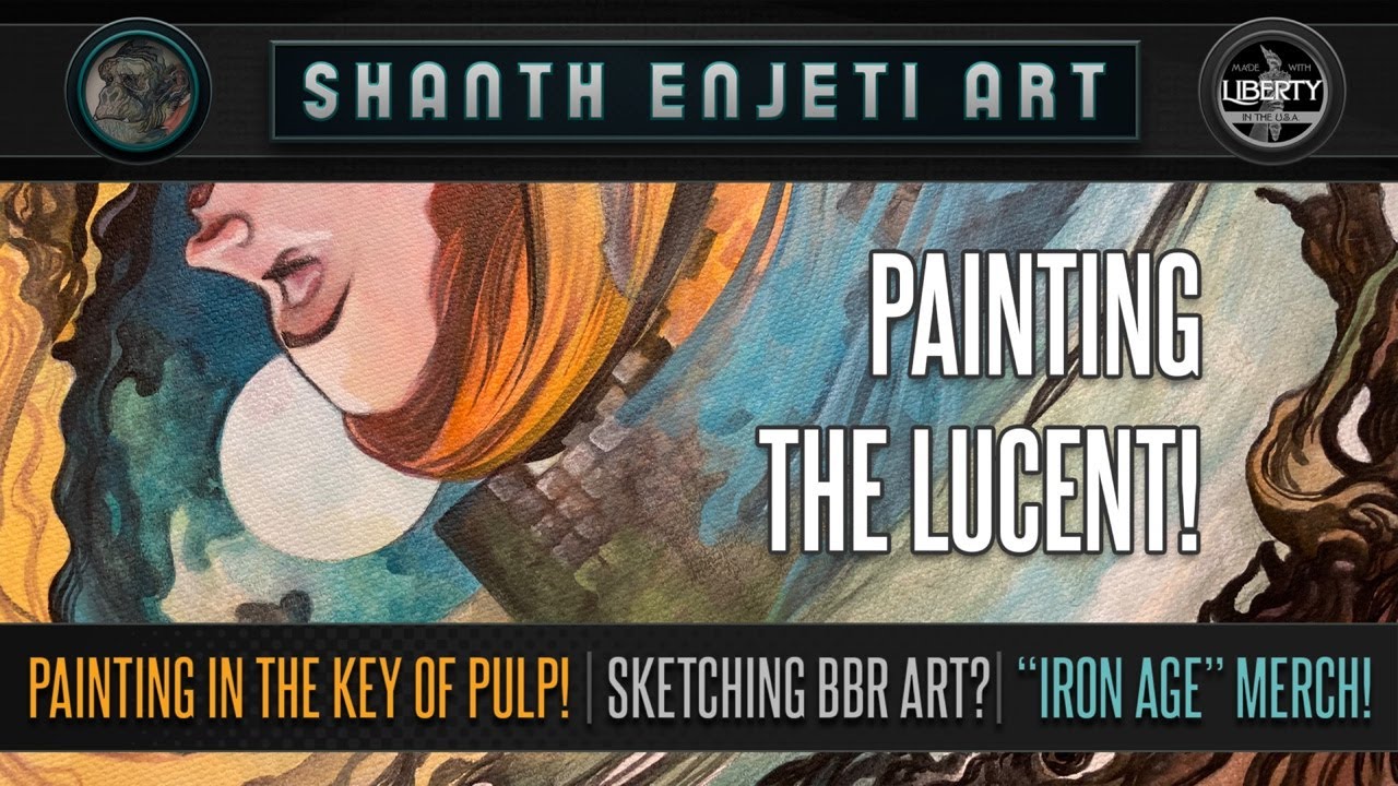 🔴 LIVE! Painting & Chat! SHANTH ENJETI ART! - YouTube