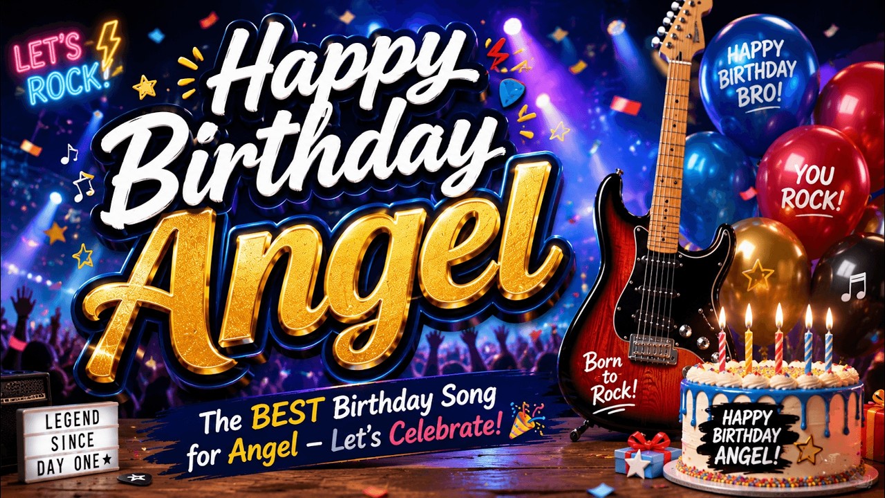 Happy Birthday Angel 🎸 The BEST Birthday Song for Angel – Let’s ...