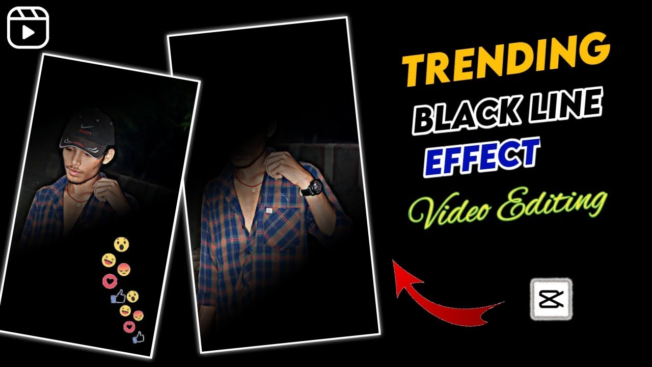 Reels New Trend Video Tutorial | Black Line Effect Video Editing ...