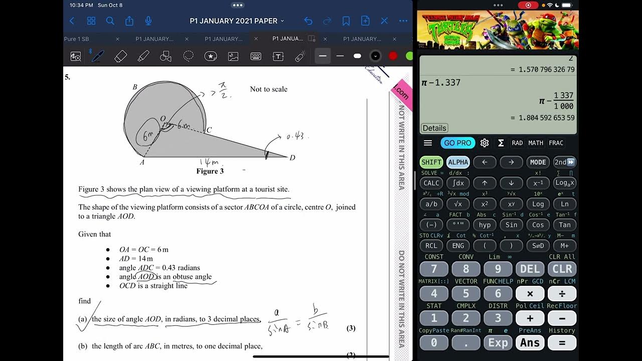 A level P1 Problem Solving (January 2021 Question 5) A level P1真题讲解（2021年1月第五题） - YouTube