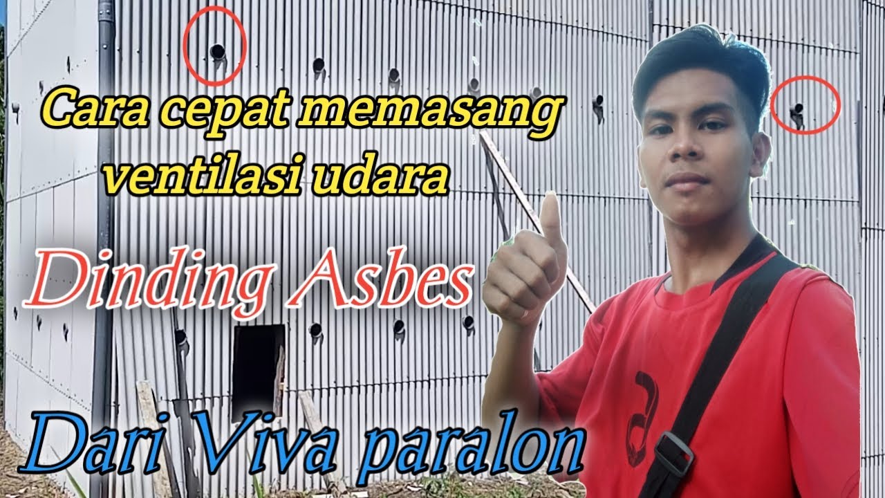 #TRIK PROSES CARA MEMASANG VENTILASI UDARA DINDING ASBES SIMPLE MUDAH ...