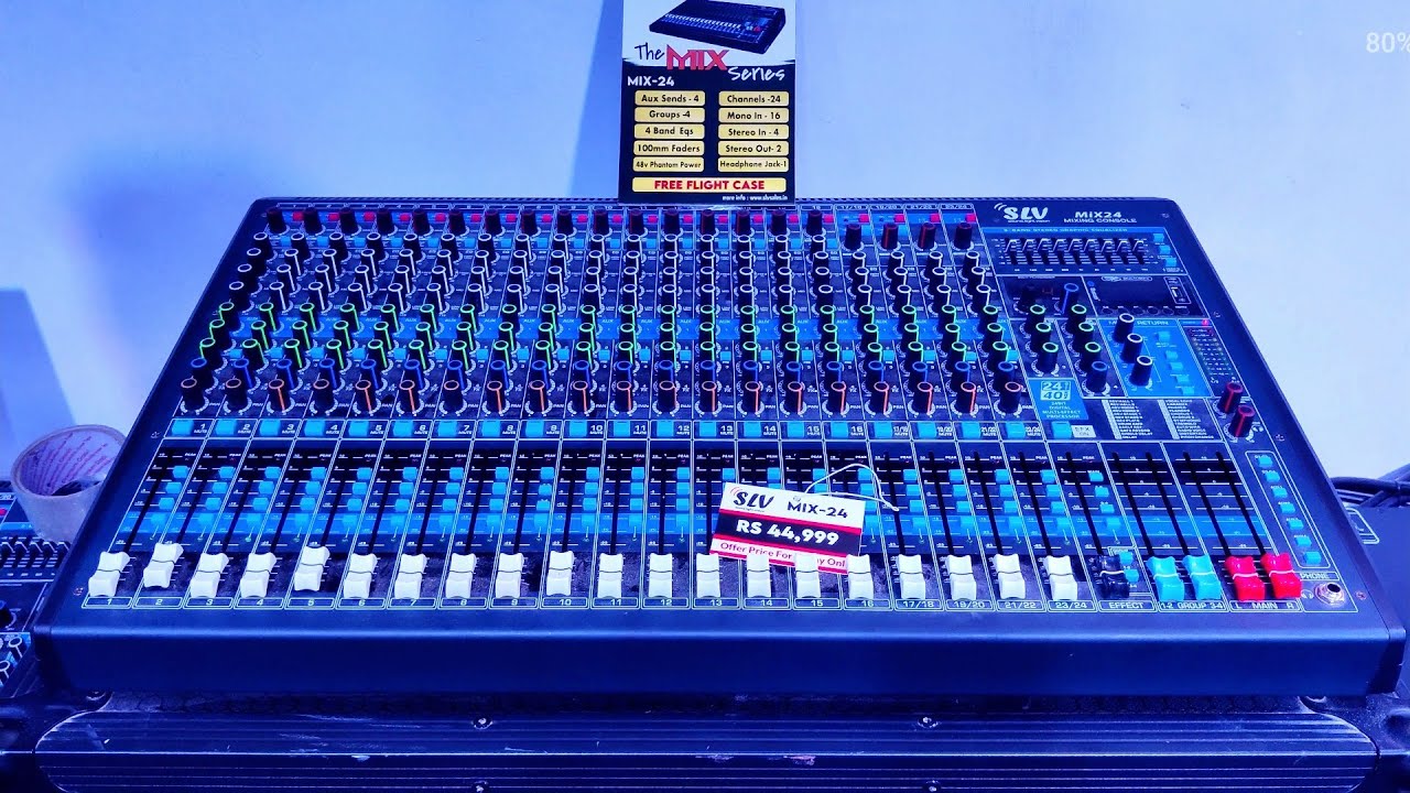 SLV Live Mixing Console Price And Review | 12 se 24 Channel Tak | Mix12 ...
