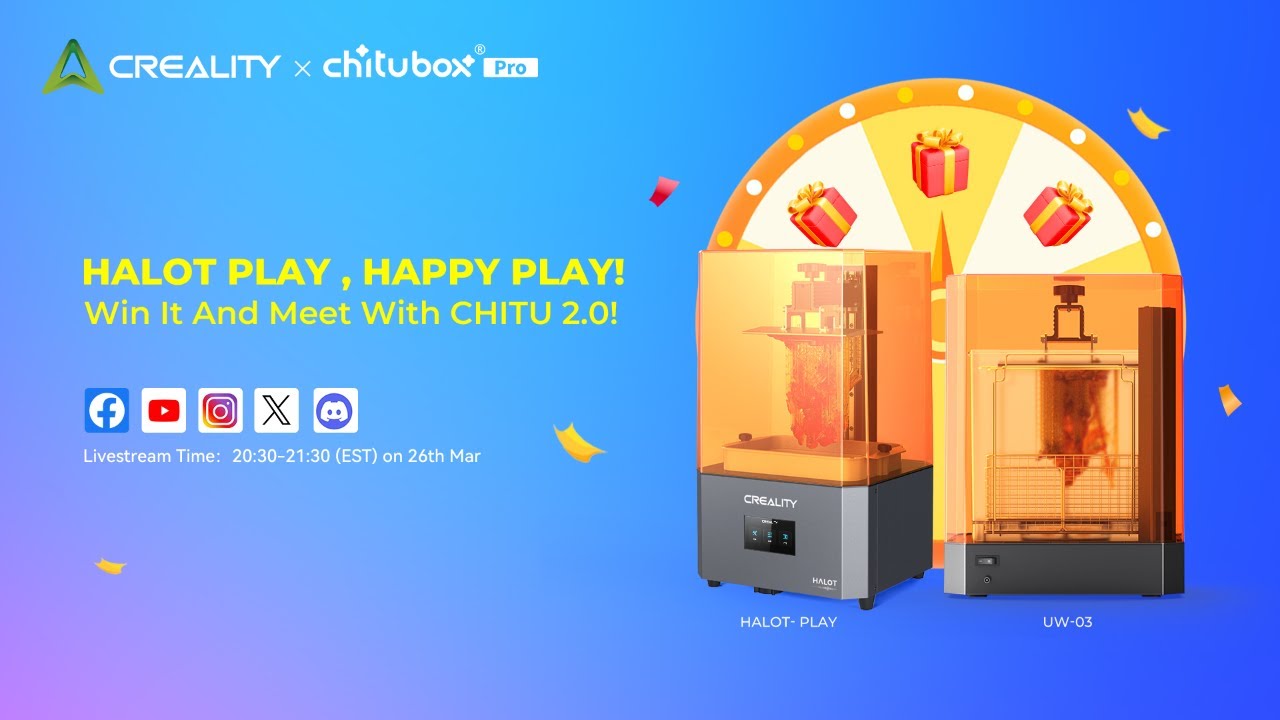 HALOT PLAY , HAPPY PLAY! Creality Meet With CHITU 2.0!👾 - YouTube
