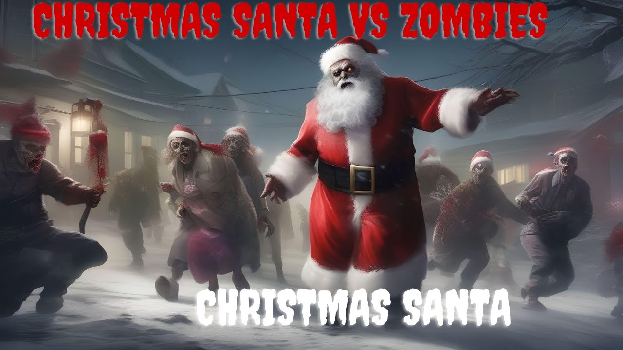 Christmas Santa VS Zombies fight video - YouTube