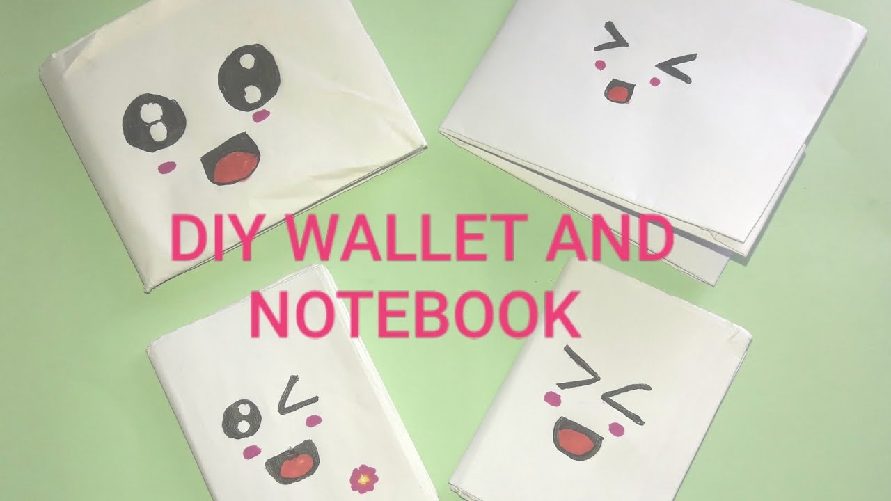 DIY WALLET AND NOTEBOOK 👝📙... - YouTube