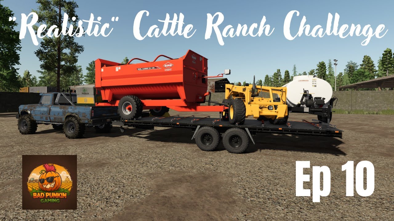 "Realistic" Cattle Ranch Challenge | Ep 10 | We Spent it All - YouTube