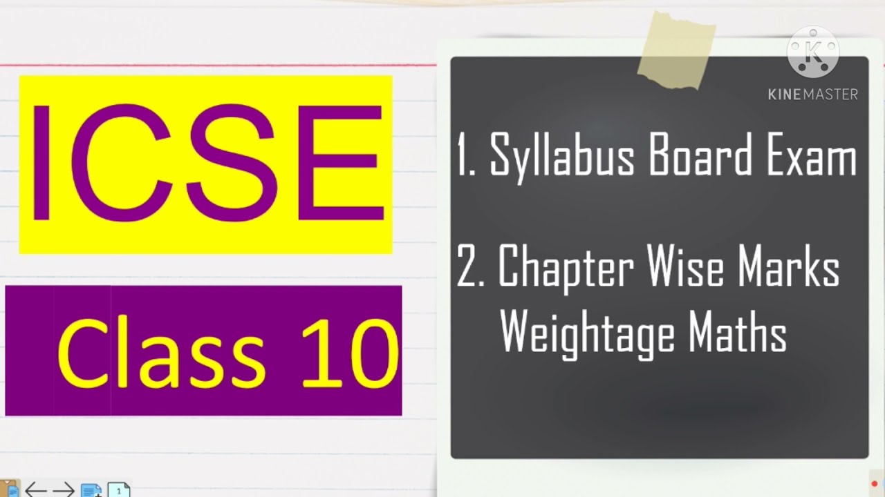 icse class 10 maths marks distribution | Syllabus Board Exam 2022 ...