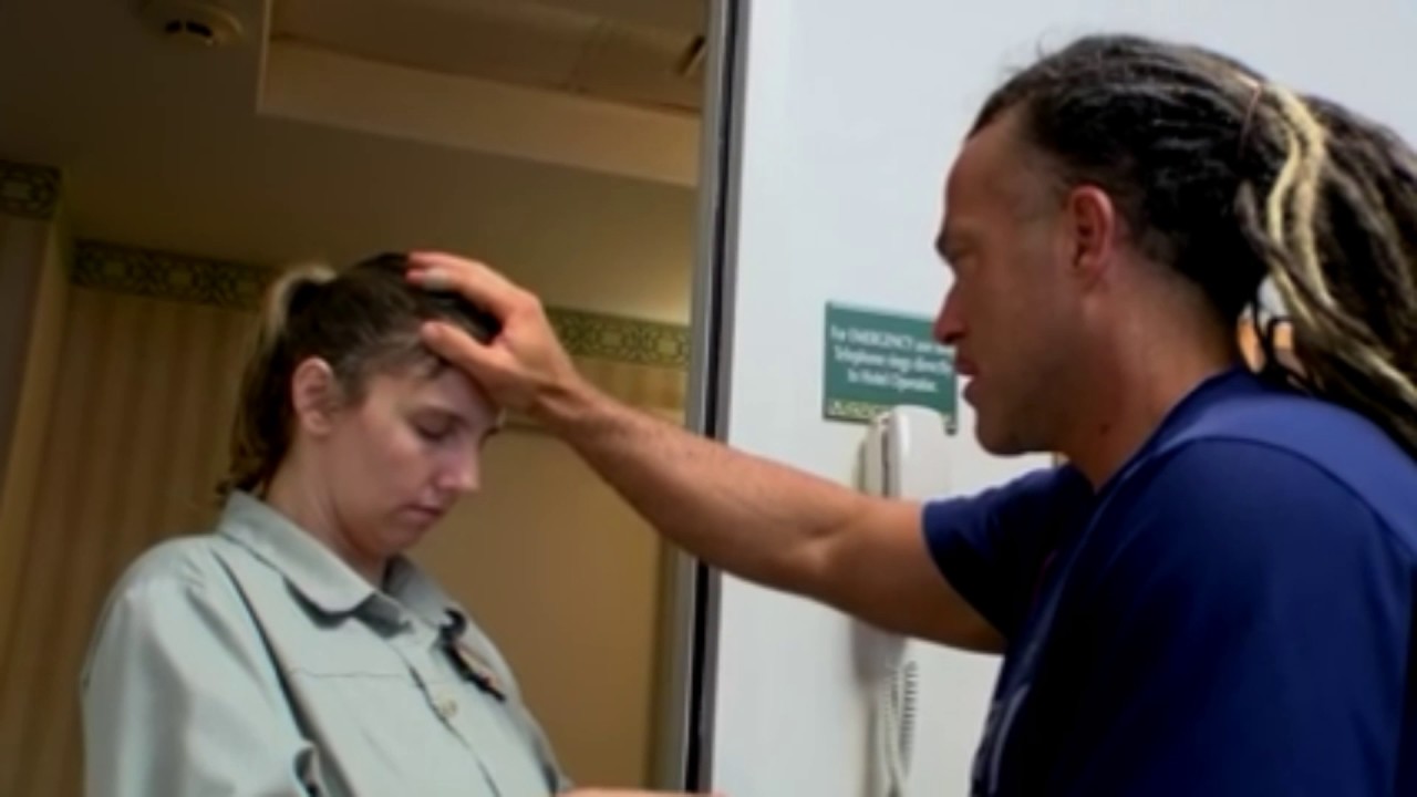 Todd White leading hotel janitor to Jesus! - YouTube