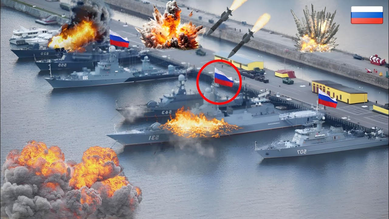 GREAT TRAGEDY! Massive US Forces Attack on Russian Naval Military Base ...