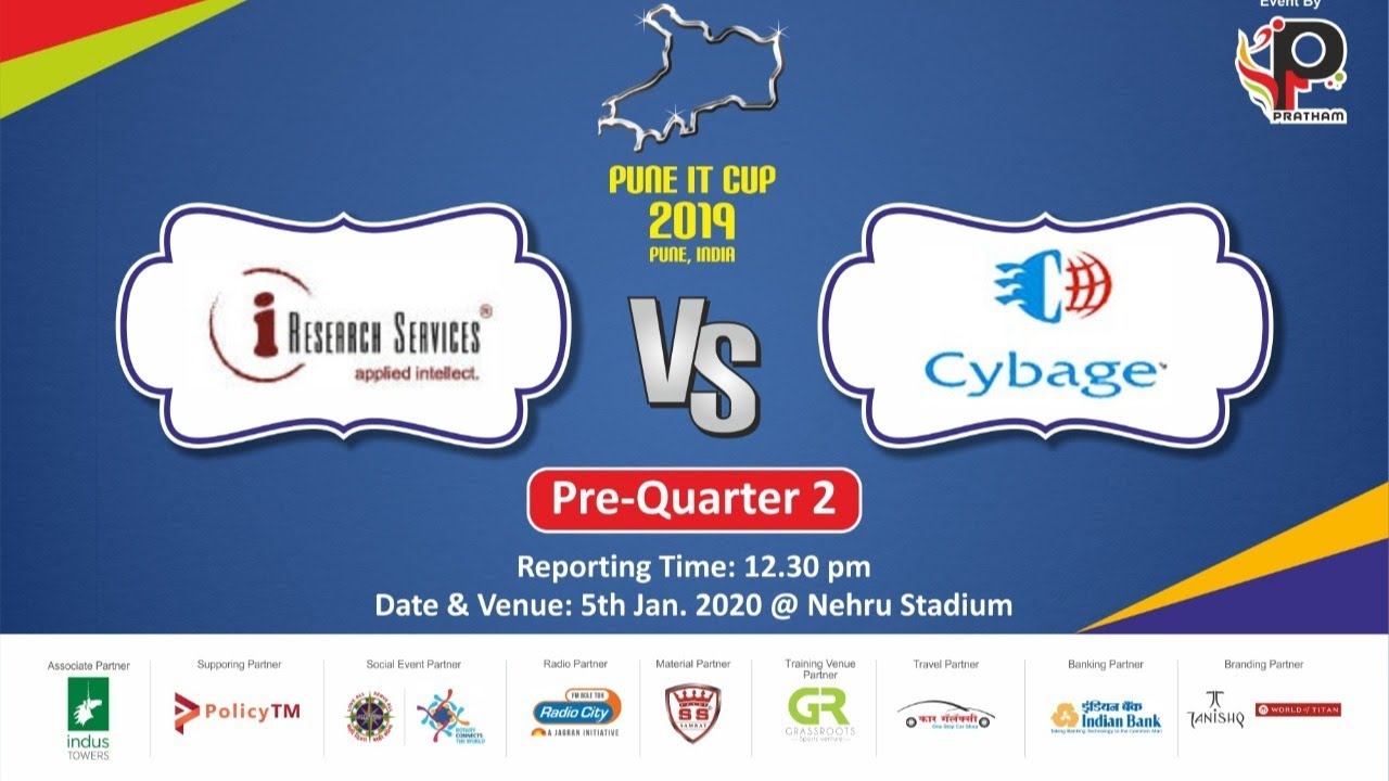 Iresearch V/s Cybage | PUNE IT CUP - YouTube