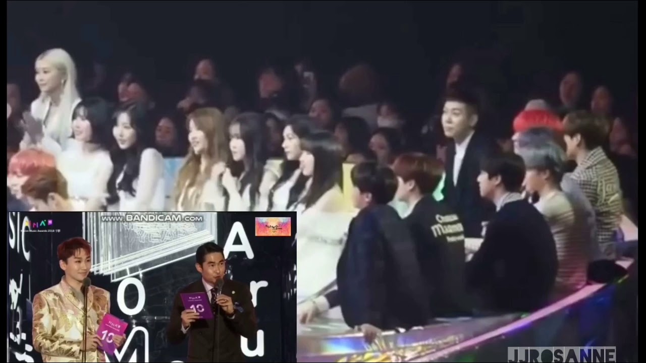 Bts reaction to Rosé speech at MMA 2018 - YouTube