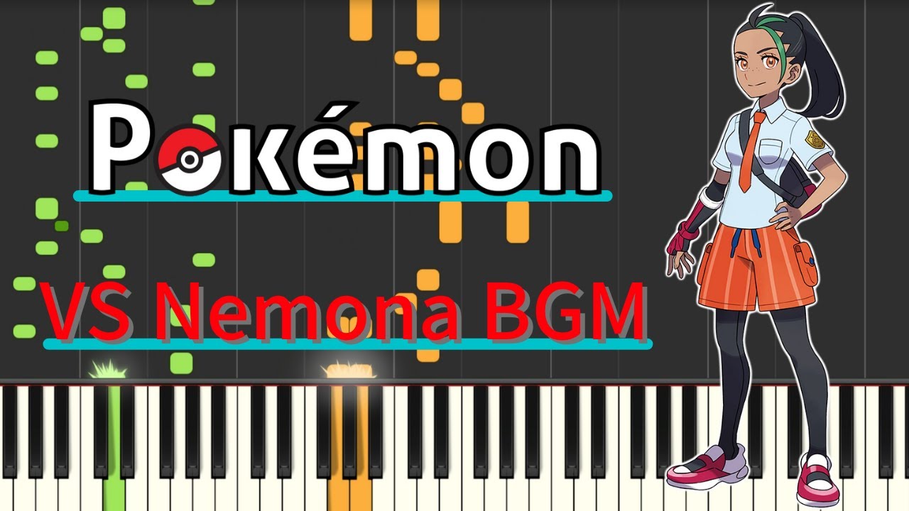 Battle of Nemona (Normal Ver.) BGM (from Pokemon SV) - How to Play the Piano - YouTube