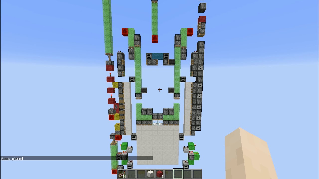 【Flying Machine】1 Wide 10x10 Piston Door（Not Seamless） - YouTube