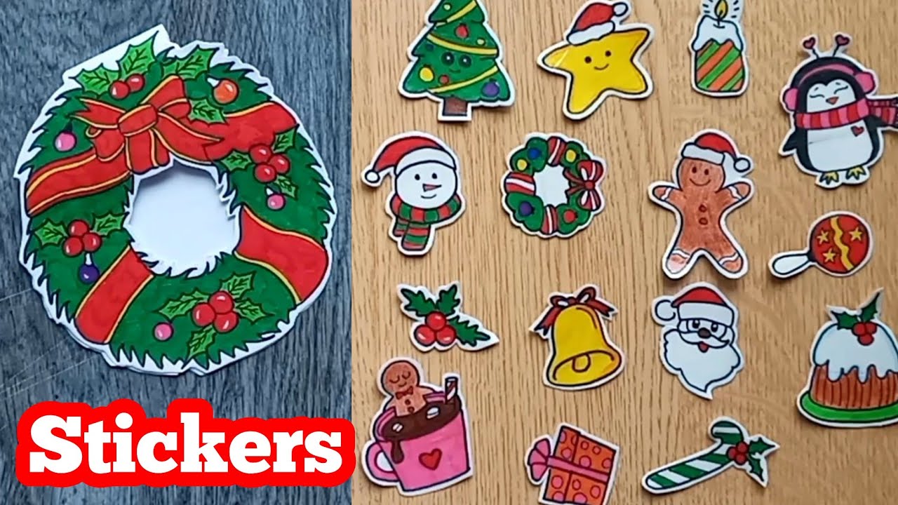Handmade Christmas Stickers | Crafting Gateway - YouTube
