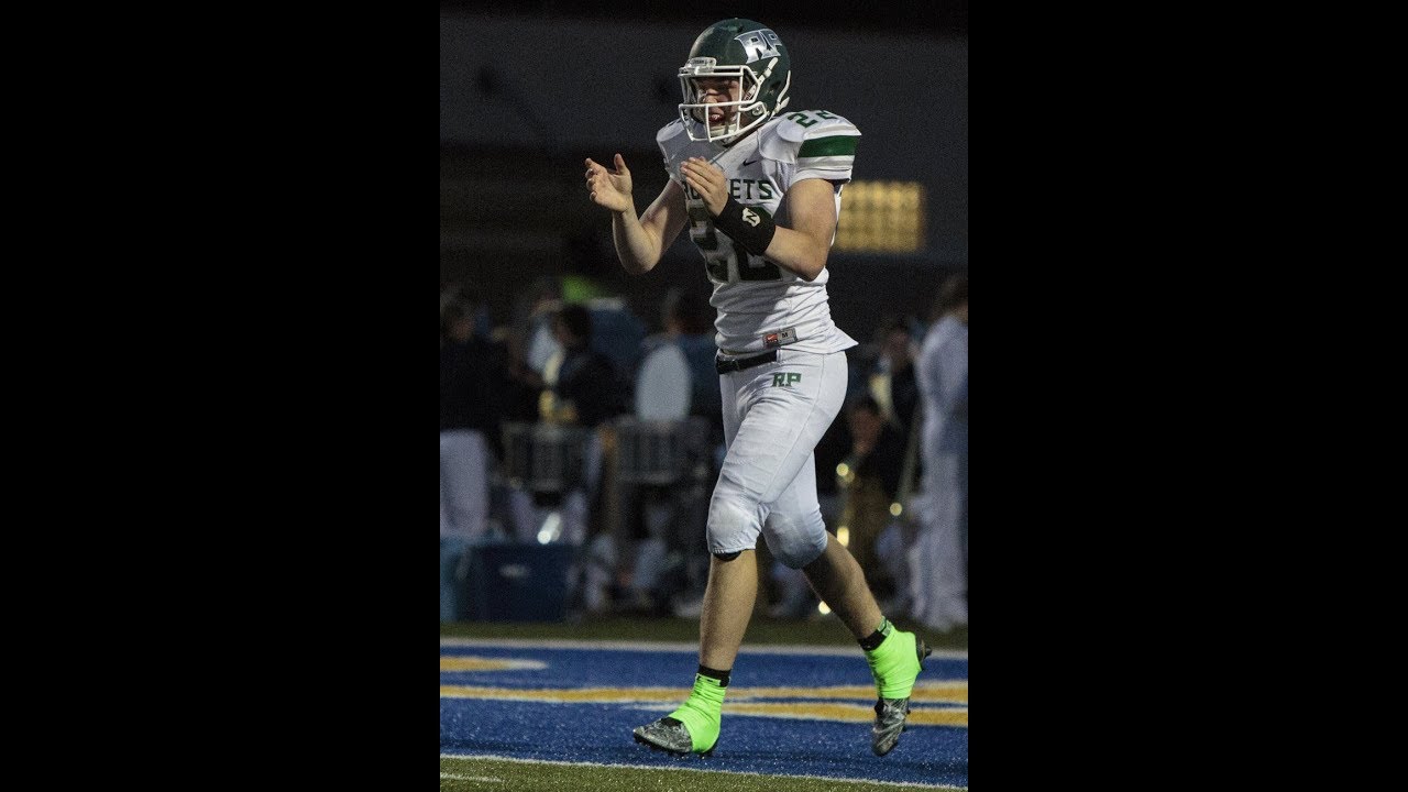 Evan Moskwa reeths puffer football vs jenison 2018 - YouTube