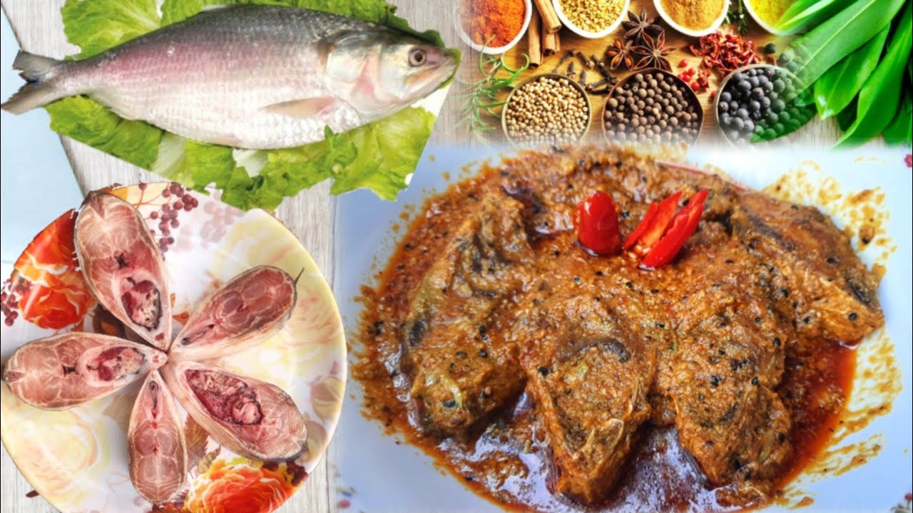 Hilsa fish recipe / hilsa fish mustard curry recipe / home made shorshe ...