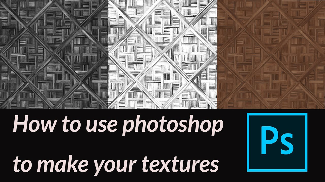 make your textures by photoshop for 3ds max - YouTube