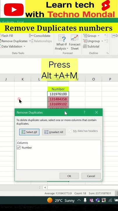 How To Find And Remove Duplicate Entries And Values In Ms Excel Duplicate Conditionalformatting