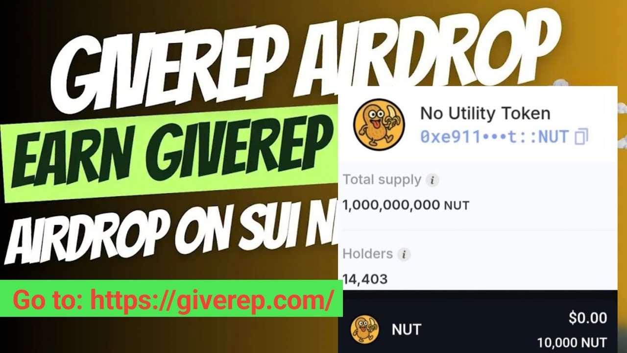 Many Giverep users received free $NUT tokens in their Giverep Wallet ...