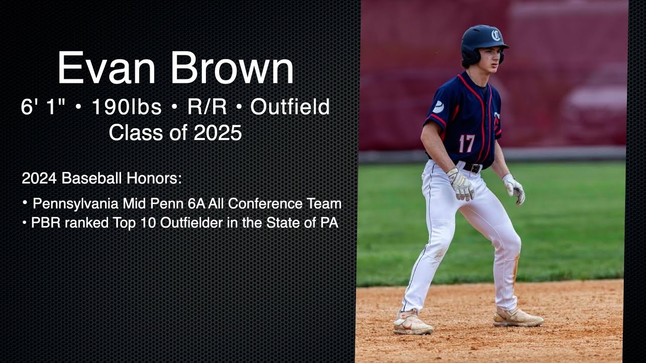 Evan Brown • Outfield • Class of 2025 - YouTube