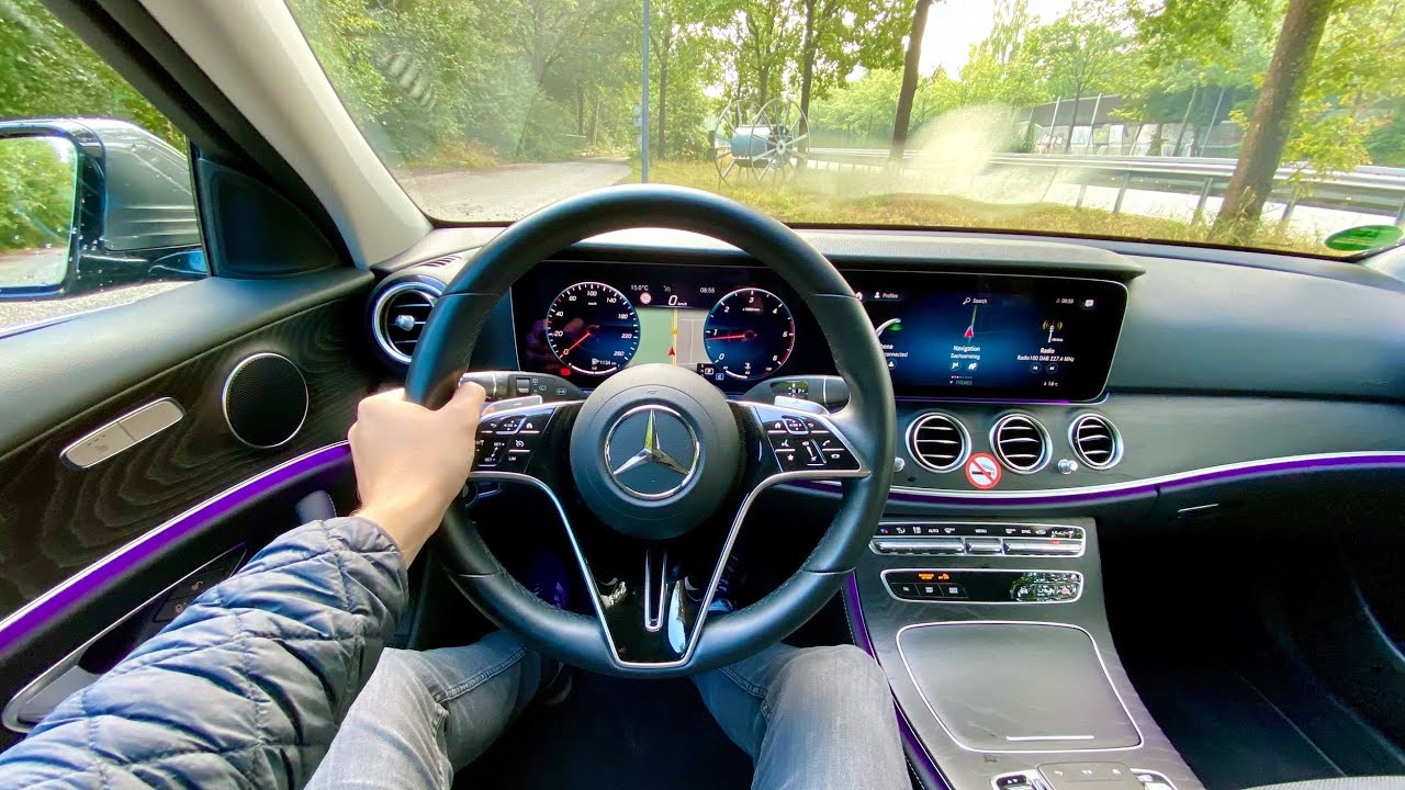 2022 Mercedes Benz e class e220d - pov test drive - YouTube