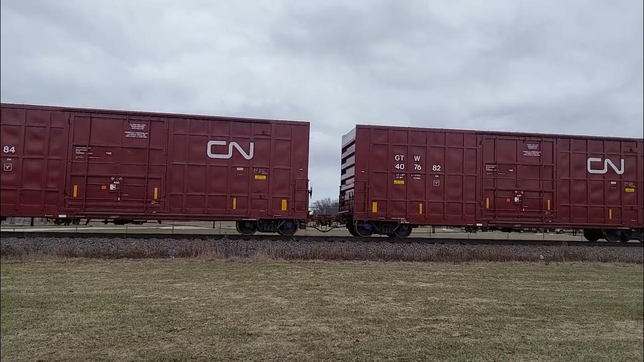 a447 with more new CN boxcars - YouTube