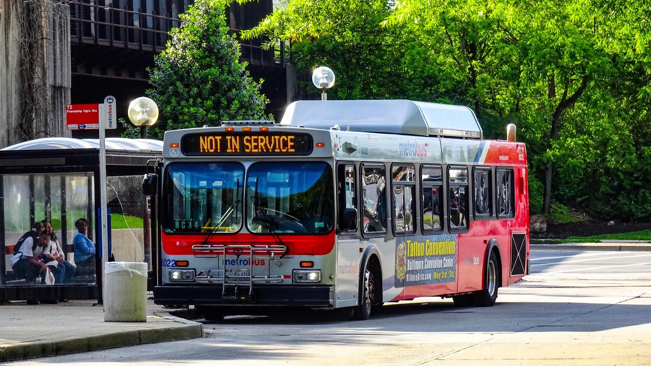WMATA Metrobus 2005 New Flyer DE40LF #6022 On Route T2 - YouTube