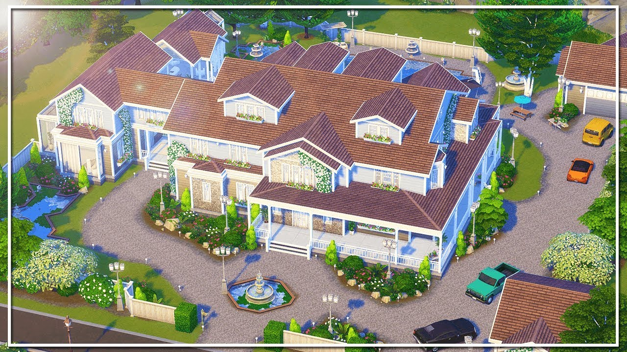 COUNTRY ESTATE MANSION 🏡 || The Sims 4: Speed Build (NO CC) - YouTube