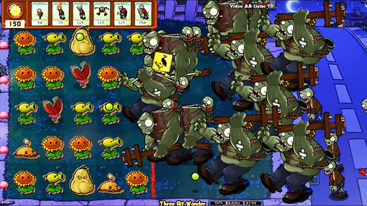 Plants vs. Zombies GOTY Edition Mod | i-Gargantuar Gameplay - Three Hit ...
