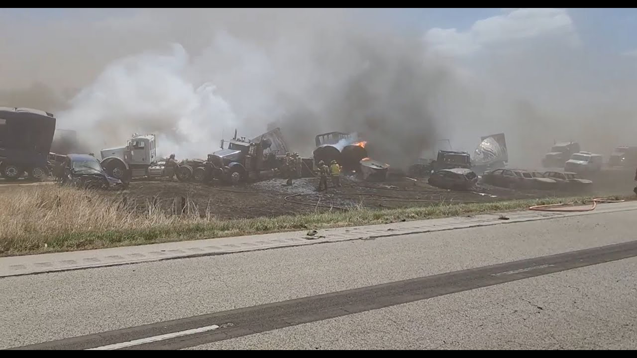 VIDEO: I-55 shut down for nearly 30 miles south of Springfield for ...