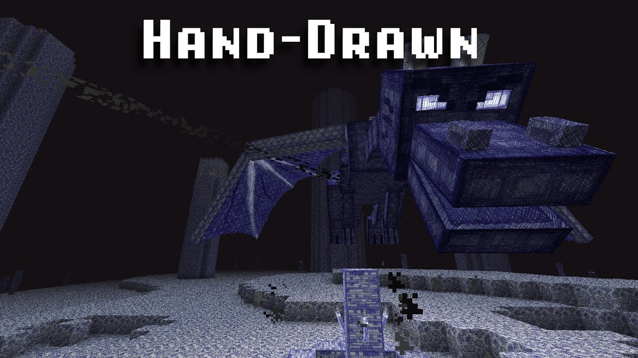 Drawing THE END for my 100% Hand-Drawn Minecraft Texture-Pack (Part 003 ...